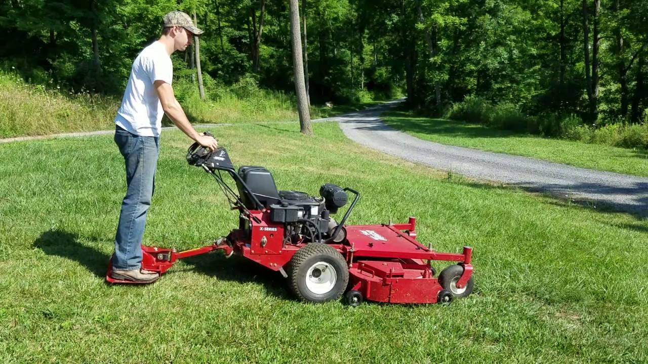 2014 Exmark 60" Turf Tracer Walk Behind Lawn Mower For Sale Running ...
