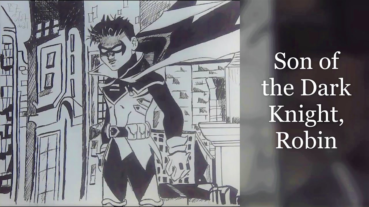 I Draw the new DC Damian Wayne, Robin (Time Lapse) - YouTube