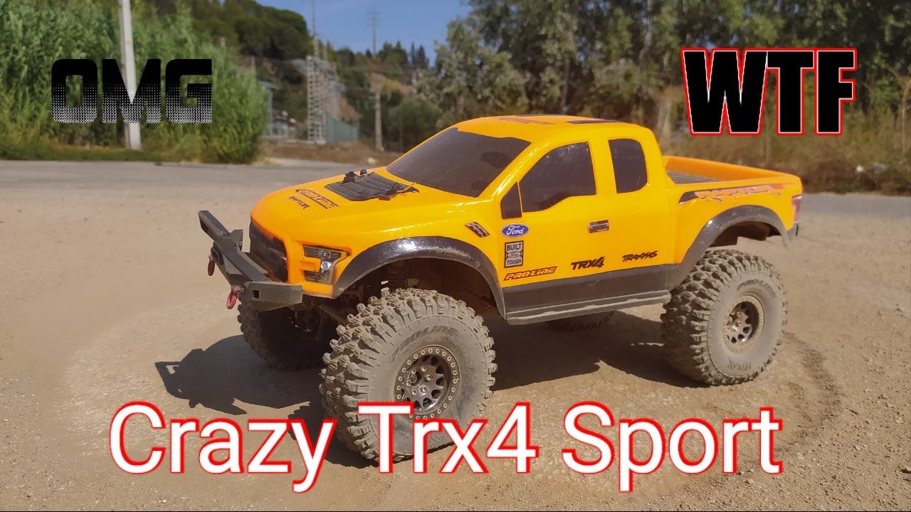 Traxxas Trx4 Sport Proline Ford Raptor Crazy Bash - YouTube