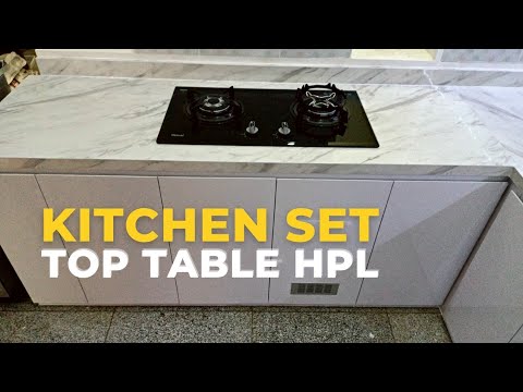 KITCHEN SET TOP TABLE HPL | model terbaru - YouTube