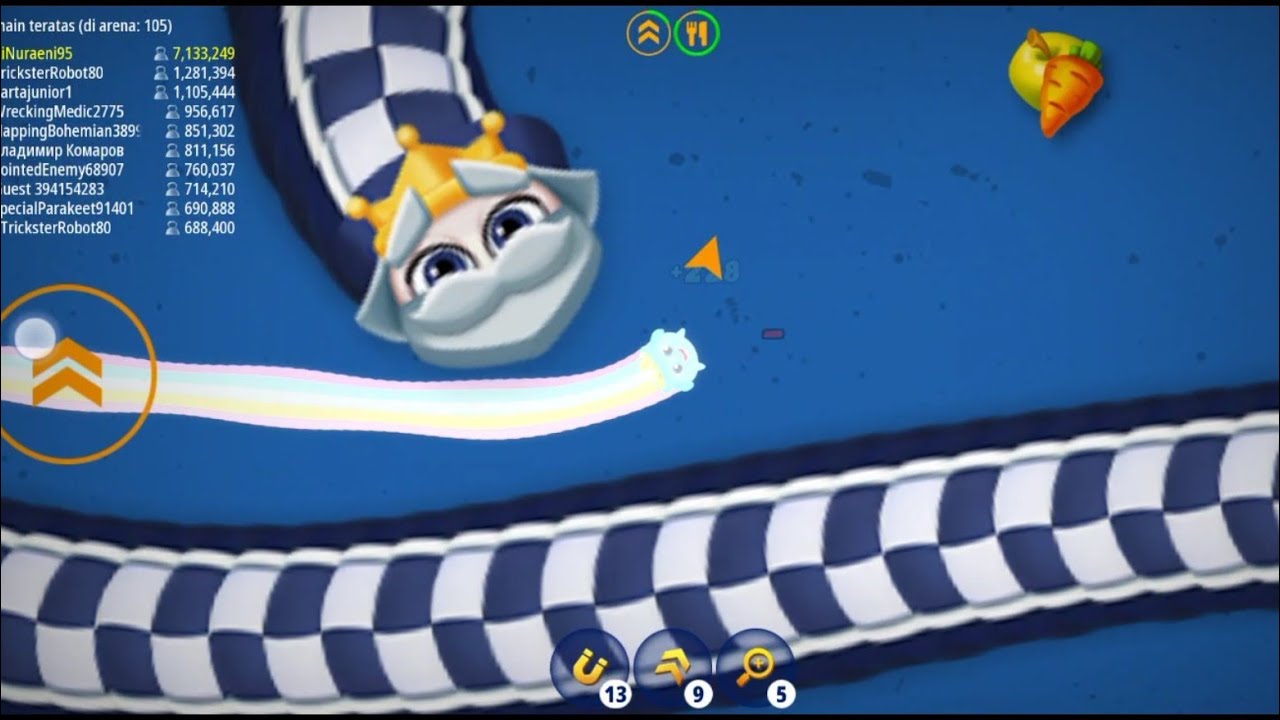 Skor 26 Juta😍 Naikin Skor Game Cacing WormsZone Lagi - YouTube