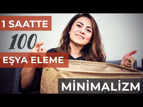 1 SAATTE 100 EŞYA ELEME CHALLENGE | Minimalizm