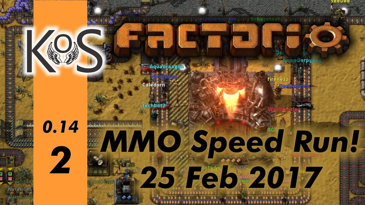 Factorio MMO Speed Run - 25 Feb 2017, Ep 2 - Achievements - Co-op ...