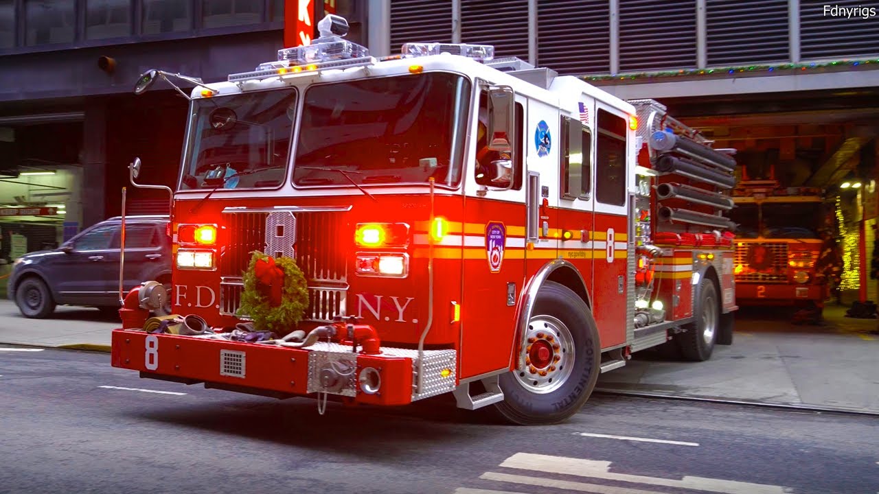 **FIRST CATCH** BRAND NEW FDNY ENGINE 8 RESPONDING 1ST Due to a Box ...