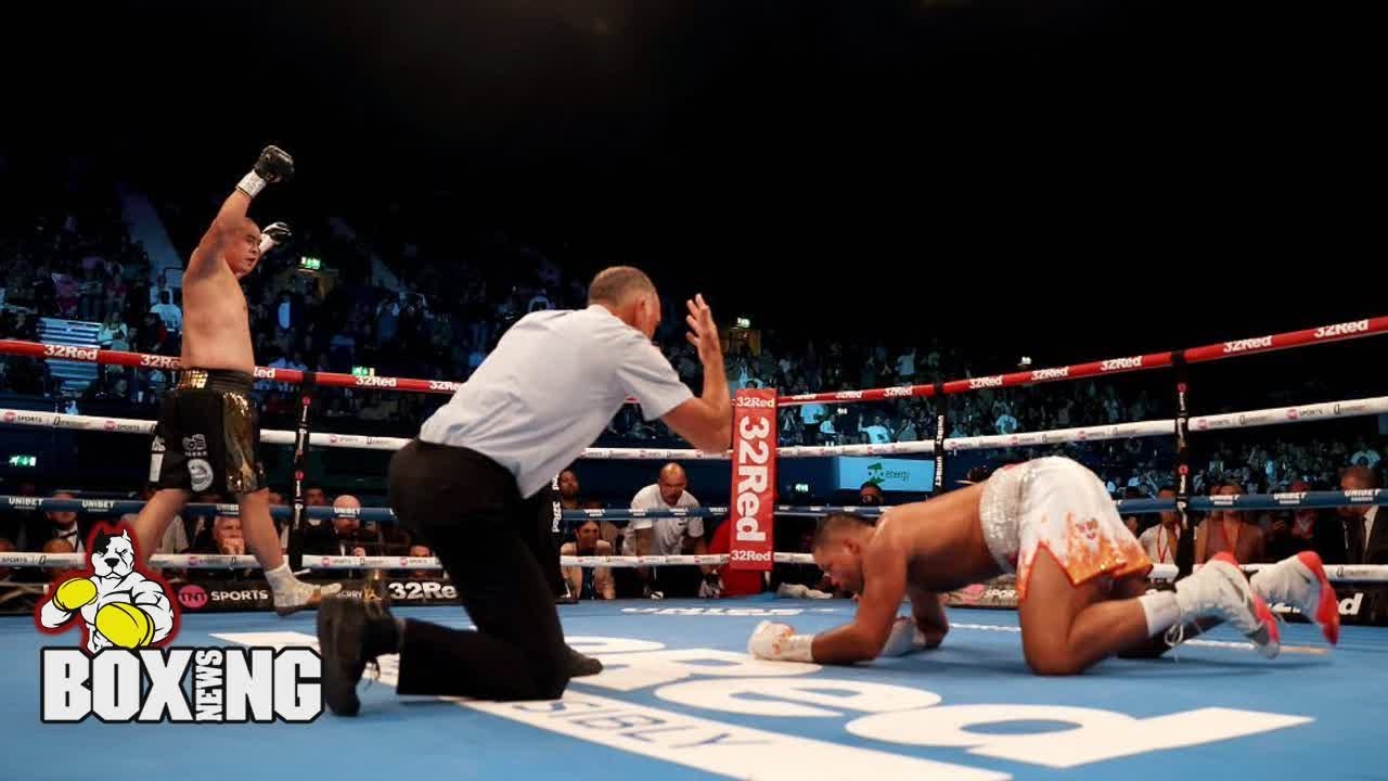Zhilei Zhang's stunning knockout of Joe Joyce in slow motion - Boxing ...