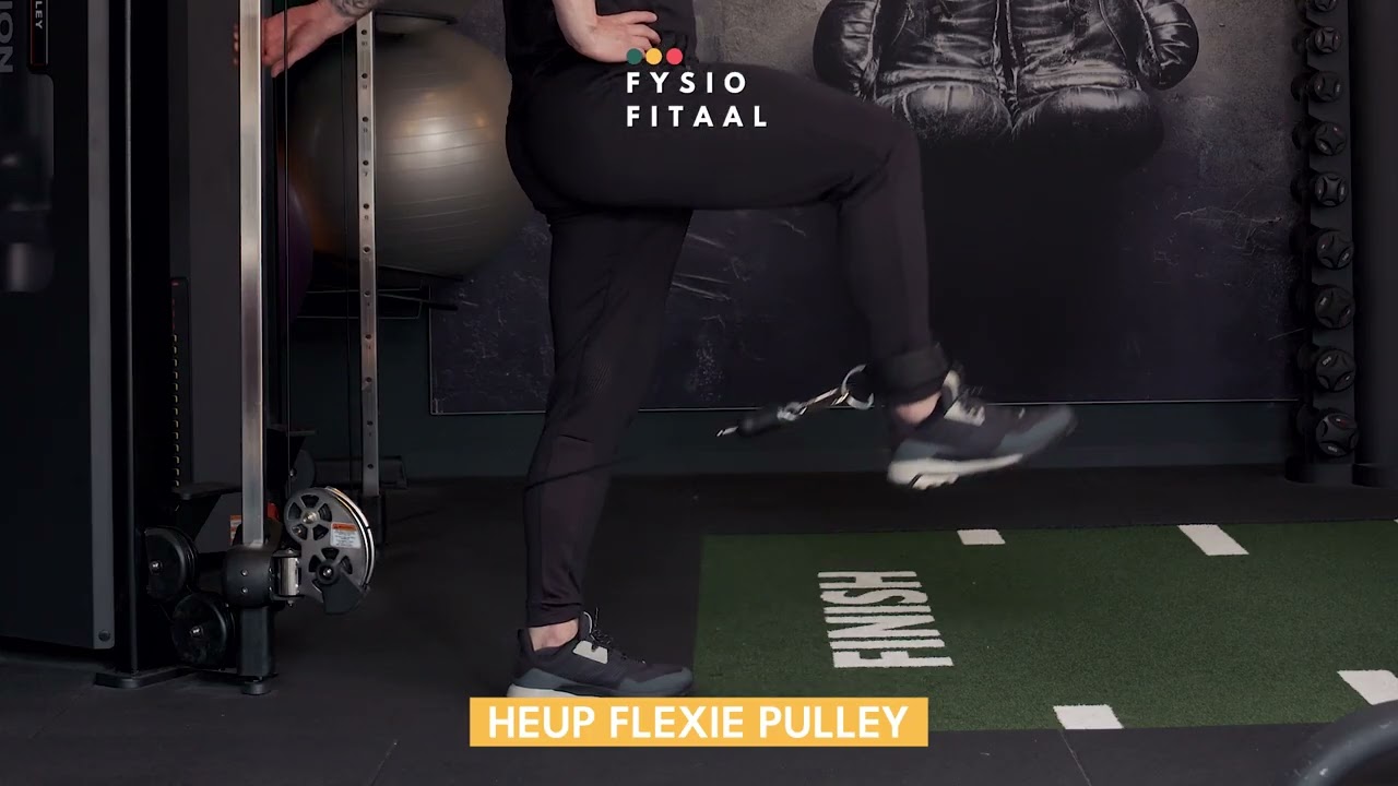 Heup flexie pulley | Fysio Fitaal | Fysiotherapie uit Tilburg - YouTube