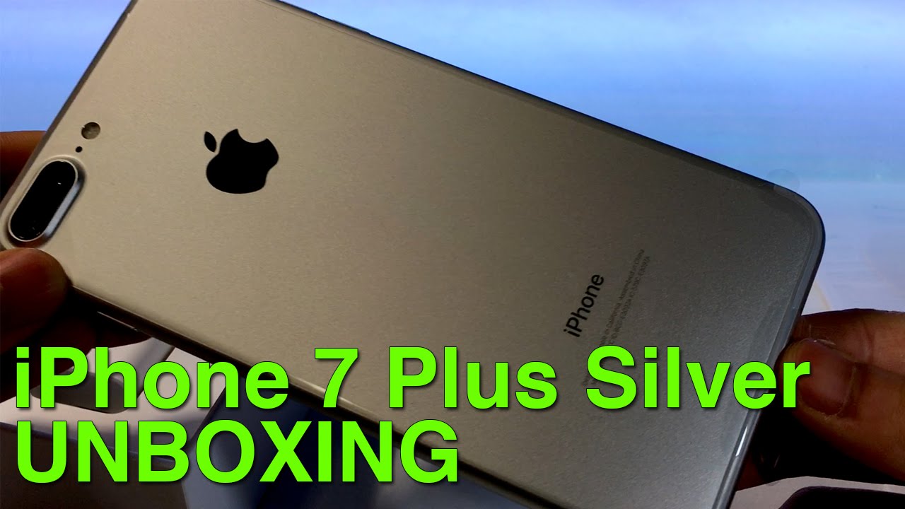 iPhone 7 Plus Silver Quick Unboxing - YouTube