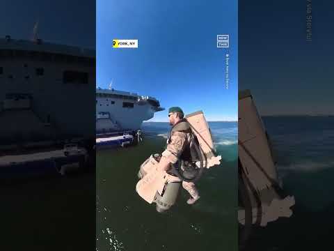 Military Men Fly’s with jet pack - YouTube