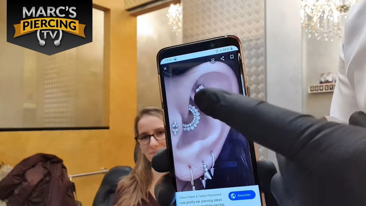 Maria Tash Rook / Flat Piercing und ein Daith Piercing 💉 Marc's ...