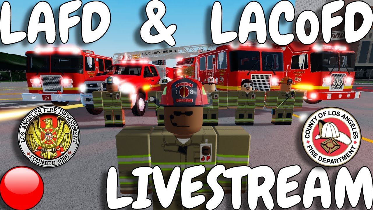 FRCH LAFD With Dispatch!! Roblox Livestream - YouTube