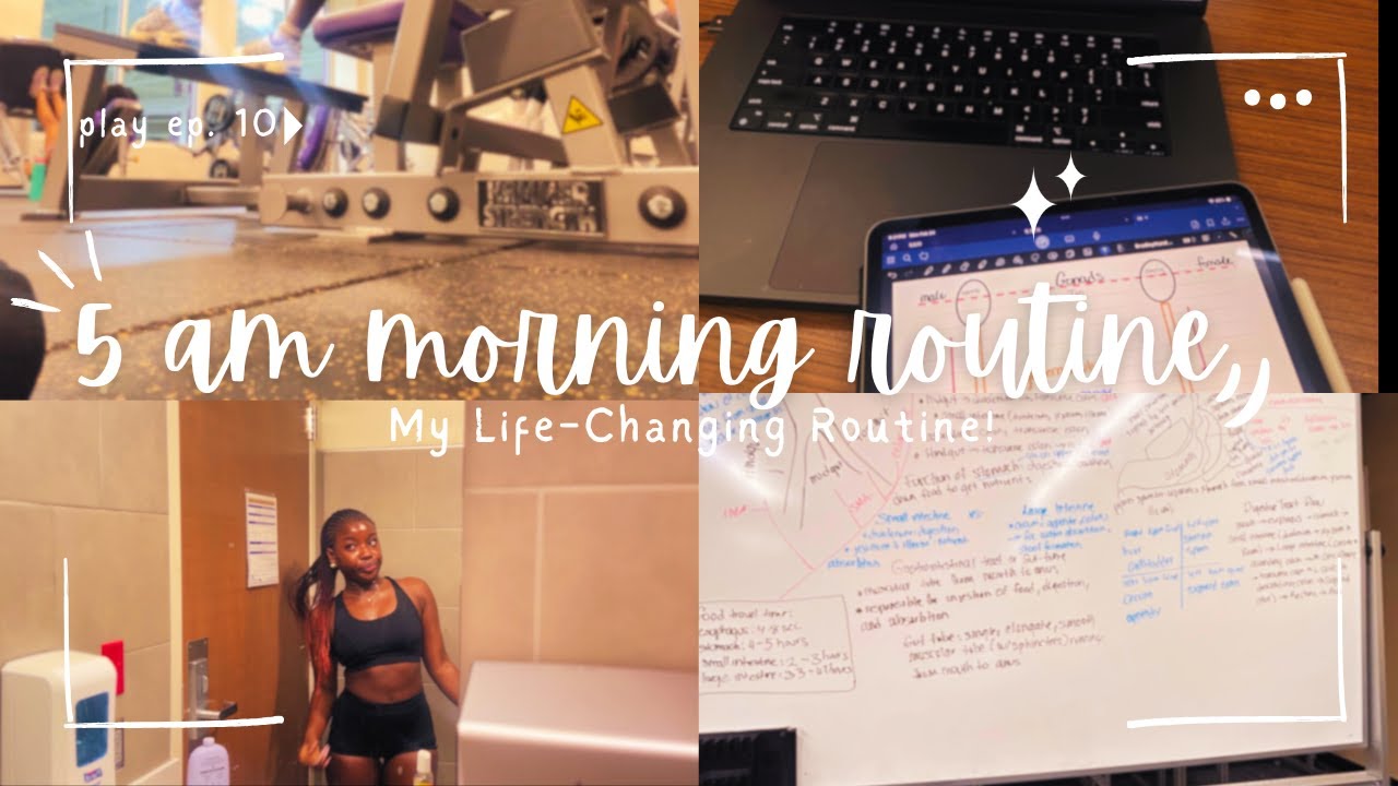MY 5 TO 9 BEFORE MY 9 TO 5 | Productive 5 AM Morning Routine - YouTube