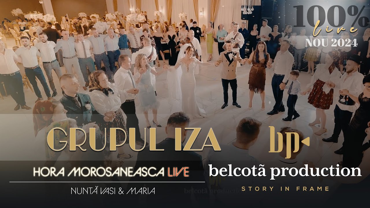 Grupul Iza - Hora Morosaneasca LIVE 🎵 Nunta Vasi & Maria NOU 2024 - YouTube