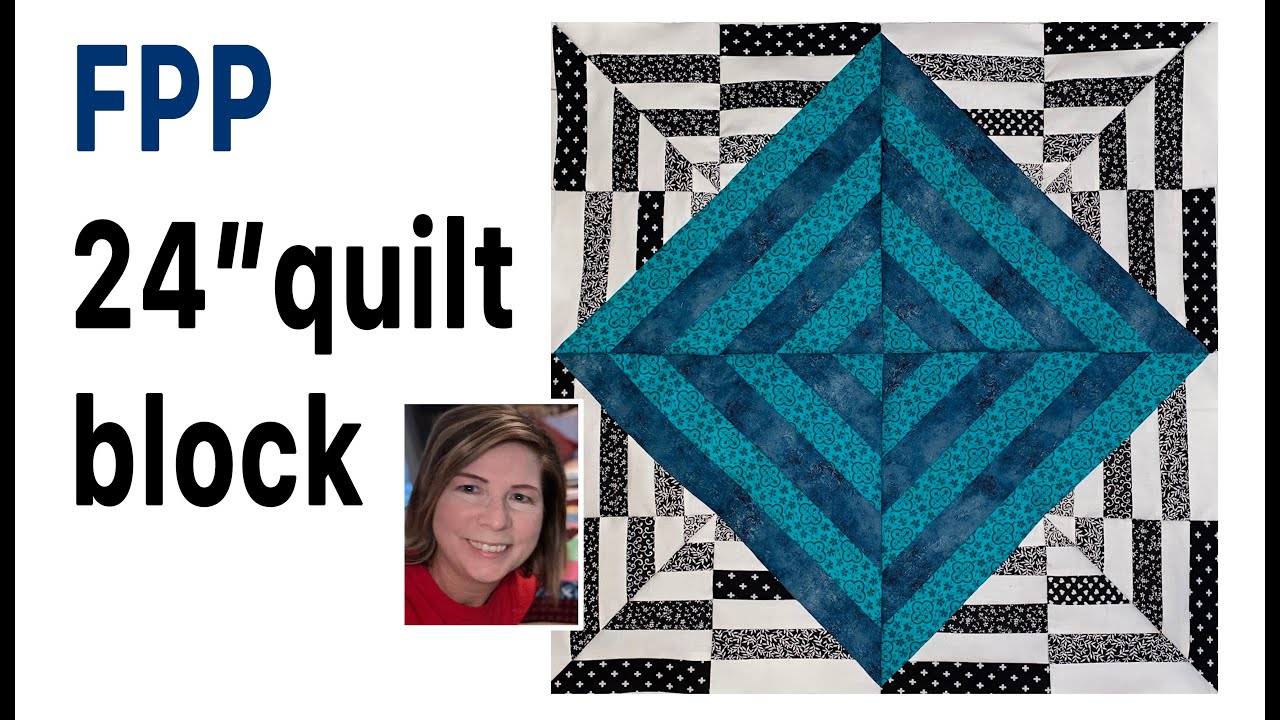 ☀️HUGE BLOCK - My FPP Way!☀️ | My version of old "Merrie England" quilt ...
