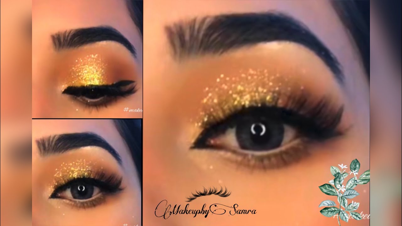 Classic Brown Glitter Eye make Tutorial #makeup #makeuptutorial # ...