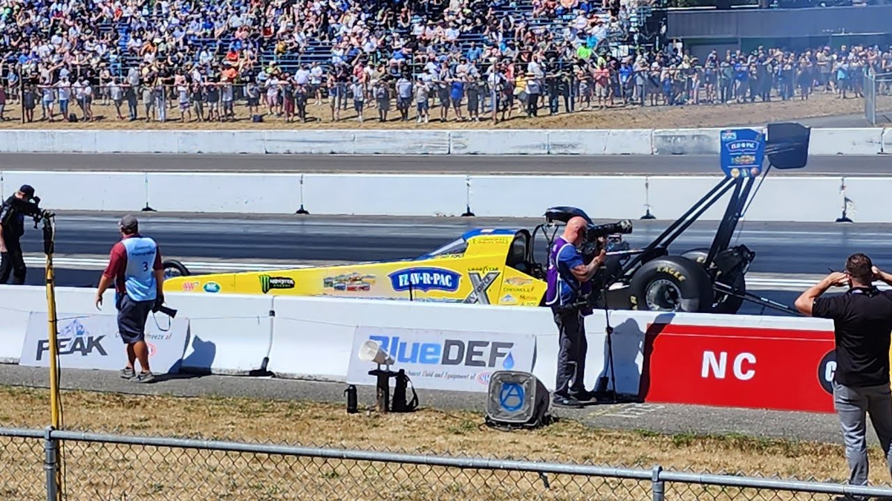 NHRA Top fuel Drag Racing first time reaction. Pacific Raceways in Kent ...
