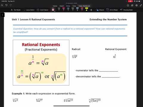 Rational Exponents EX #1 - YouTube
