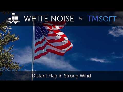 Flag Flapping in the Wind 10 Hour Sleep Sound - Black Screen