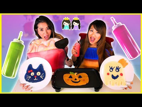 PANCAKE ART CHALLENGE! Halloween Edition