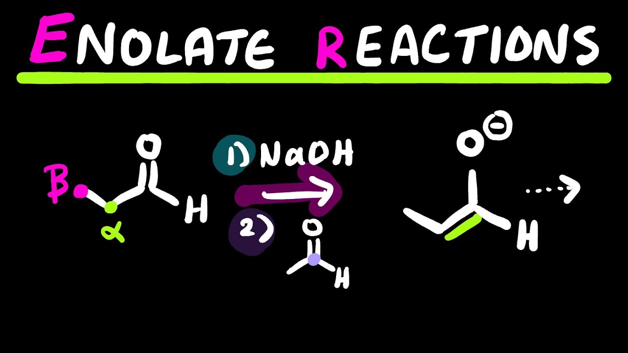 Enolate Reactions | Organic Chemistry - YouTube