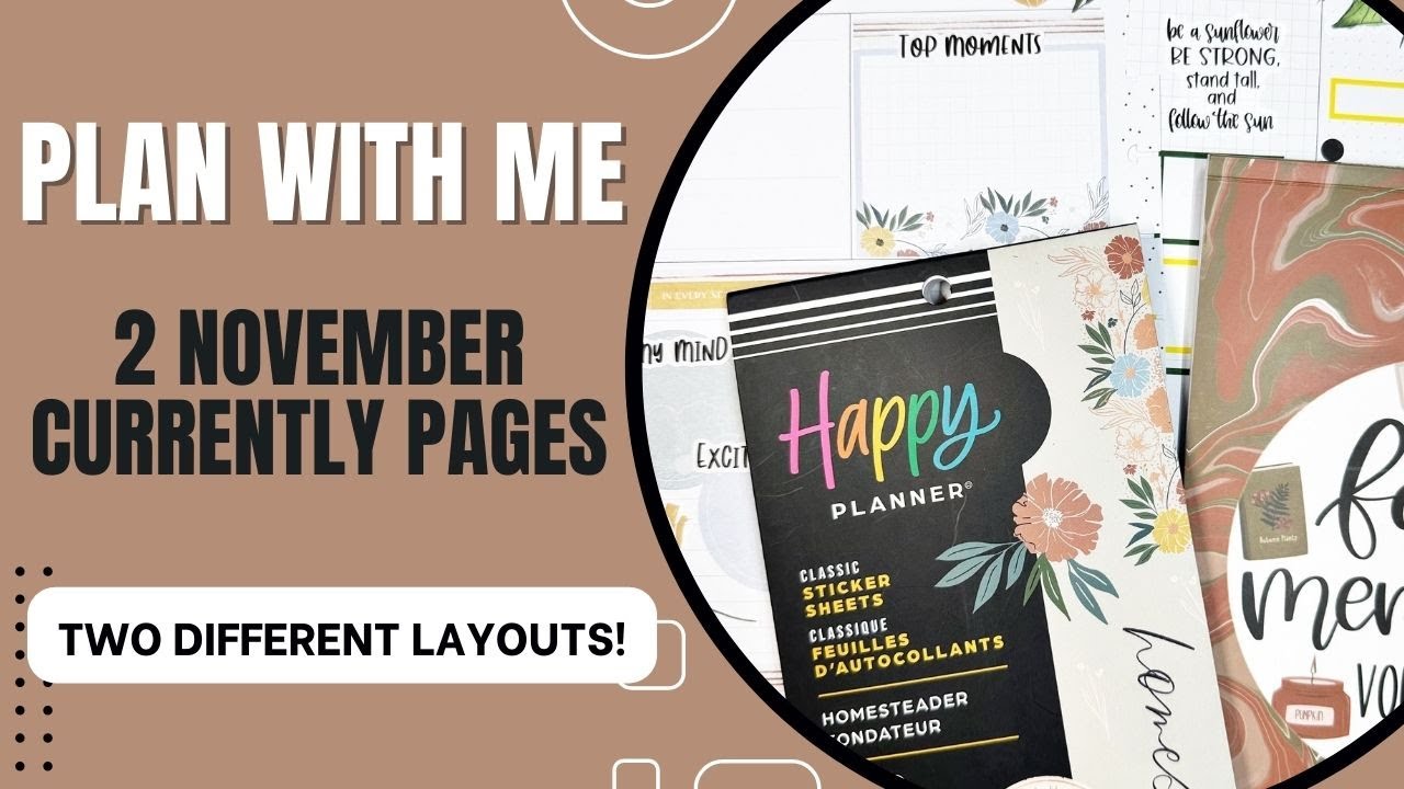 Plan With Me | Two Currently Pages - YouTube