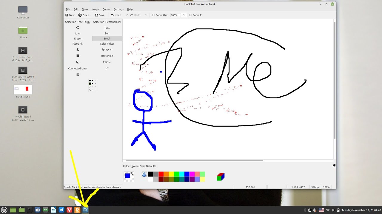Kolorpaint install in Linux(MS_PAINT alternative) - YouTube