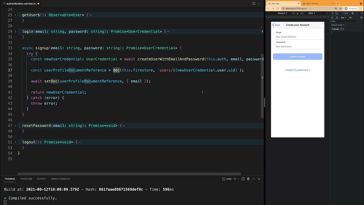 Use Firebase Authentication to verify your user's email addresses - YouTube