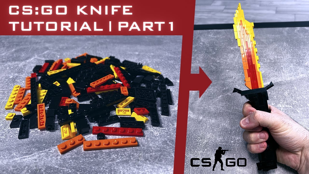 CS:GO Knife | LEGO Bricks TUTORIAL | Part 1 - YouTube