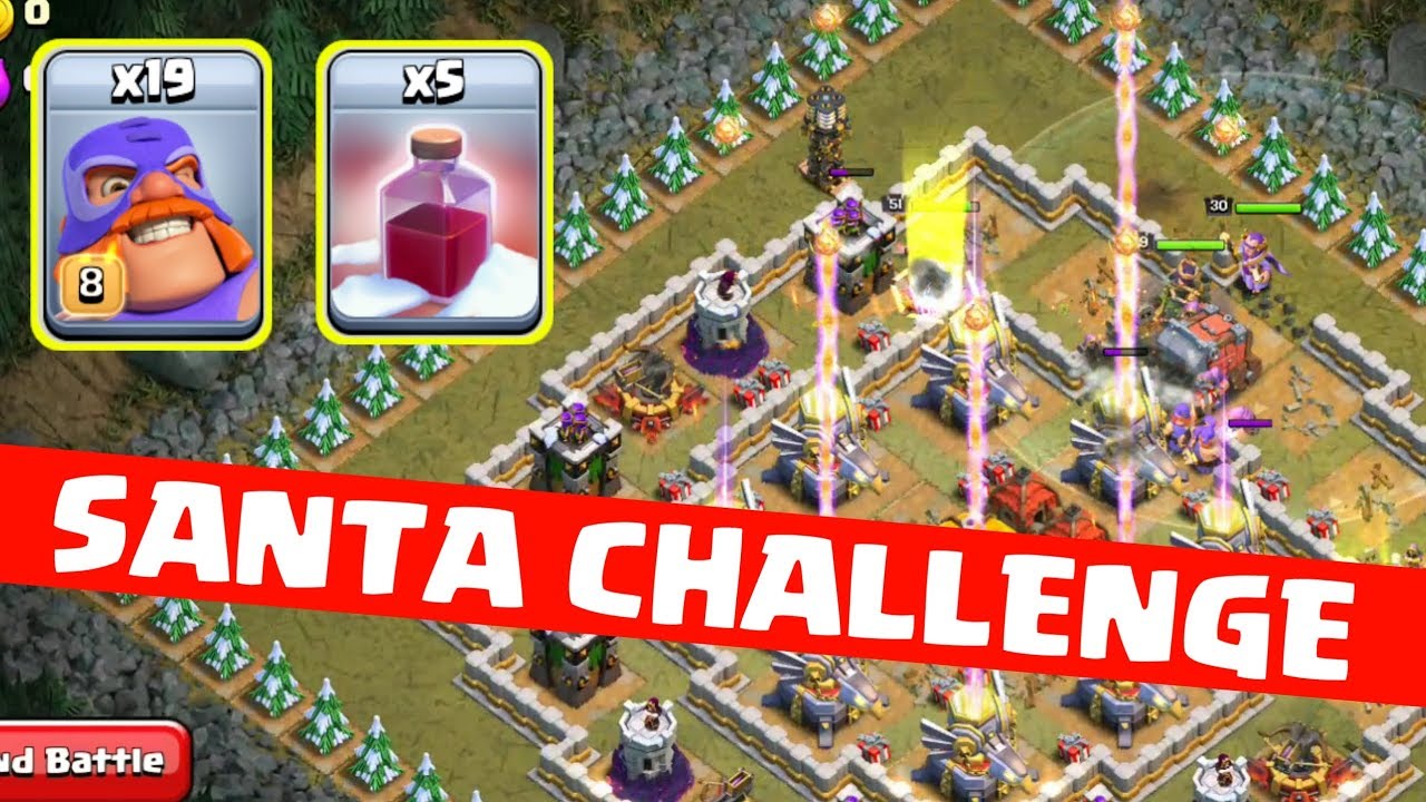 SANTA SPELL CHALLENGE ,CLASH OF CLANS INDIA. - YouTube