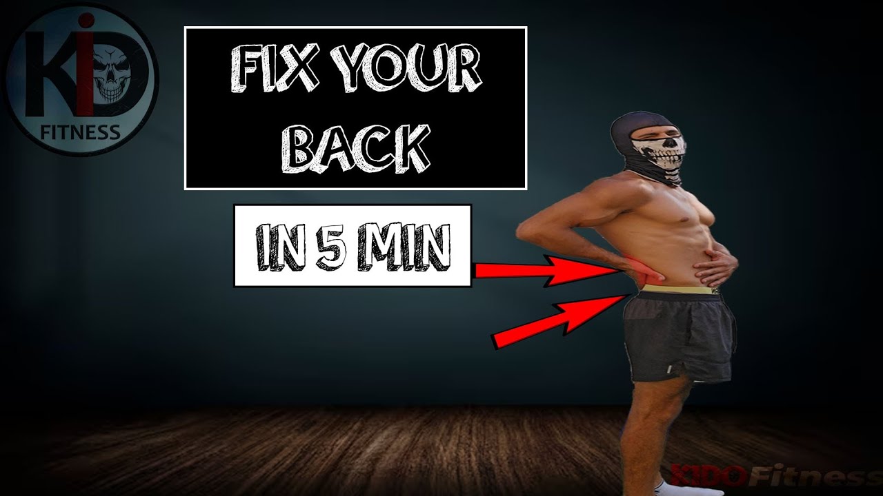 Fix Your Back Pain Relief Stretching | 5 min. Yoga and Flexibility for ...