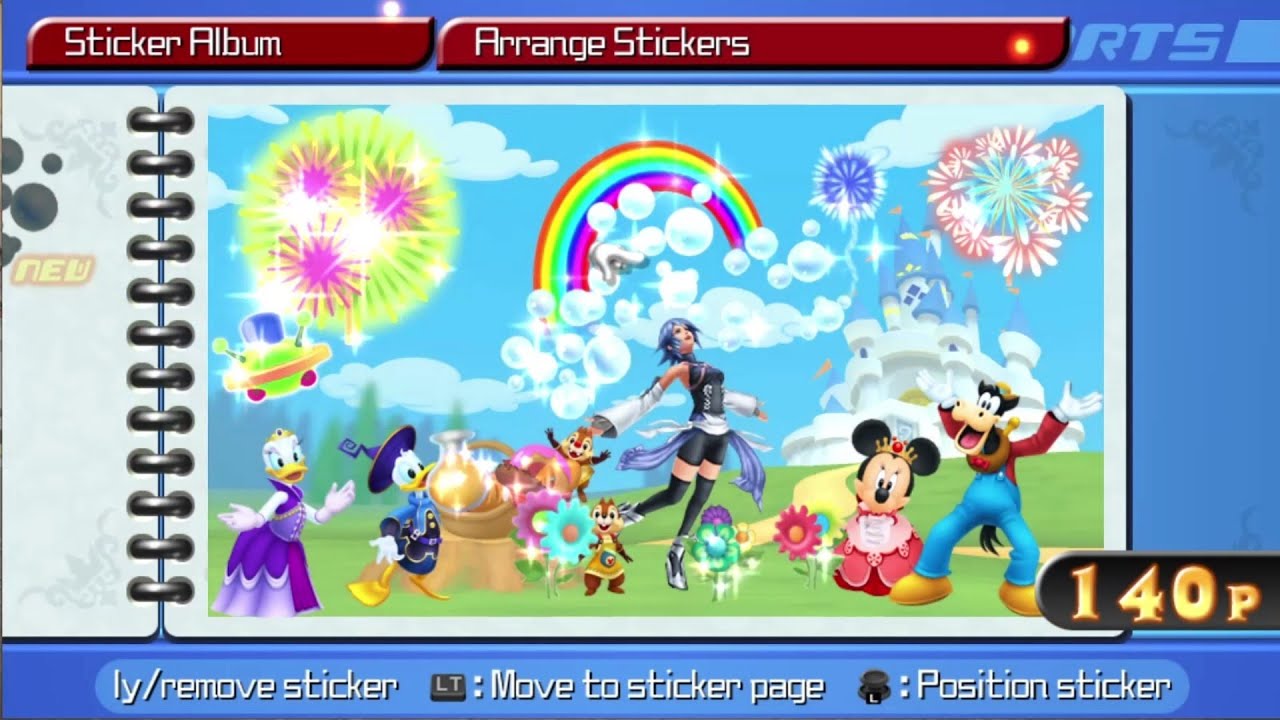 Kingdom Hearts: Birth by Sleep- Aqua All Stickers Locations - YouTube