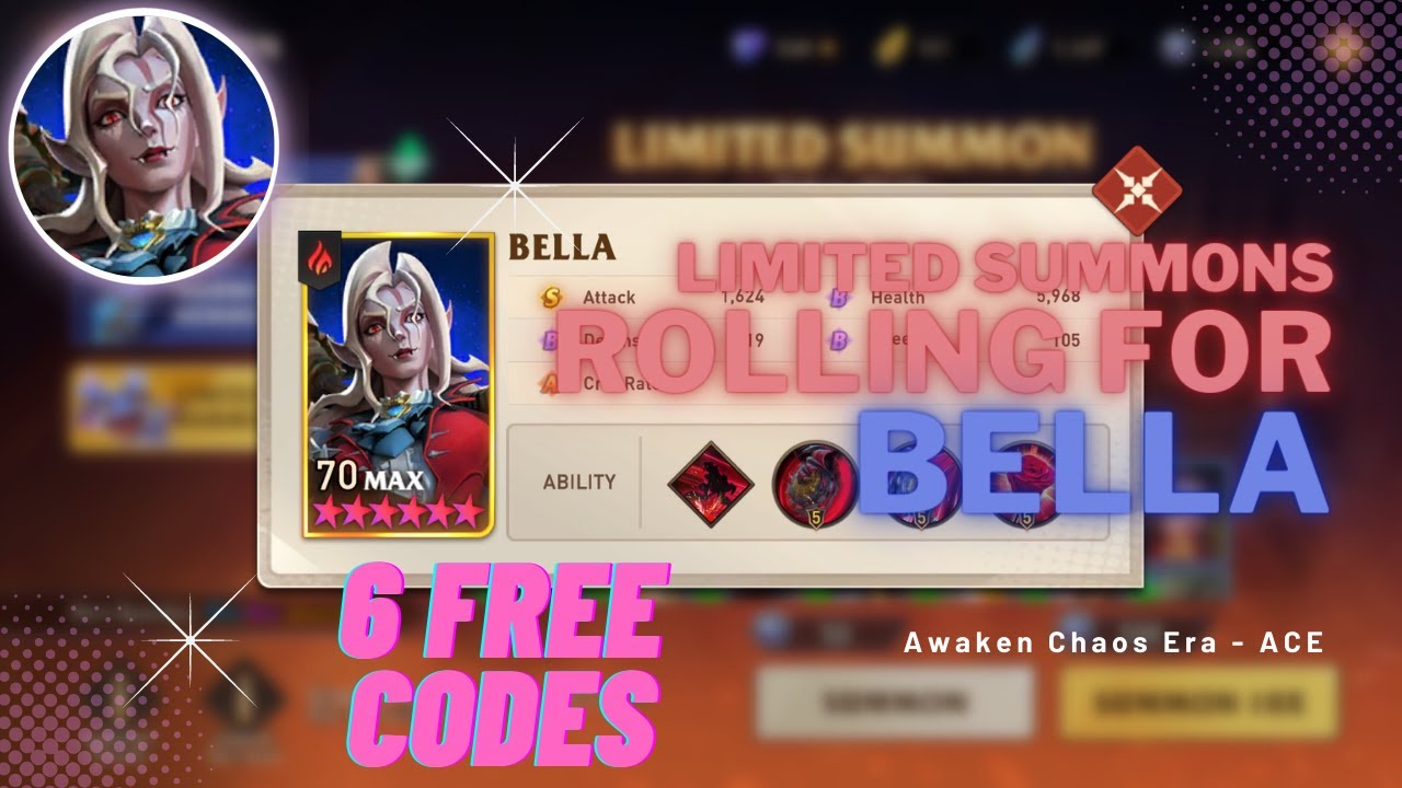 Awaken Chaos Era - 6 FREE CODES + Rolling for Bella - YouTube