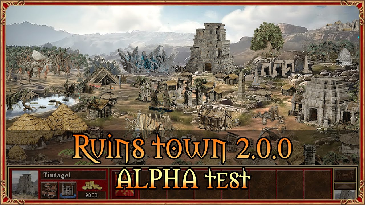 Ruins Town v2.0 ALPHA test - new lineup, new town screen, new heroes ...
