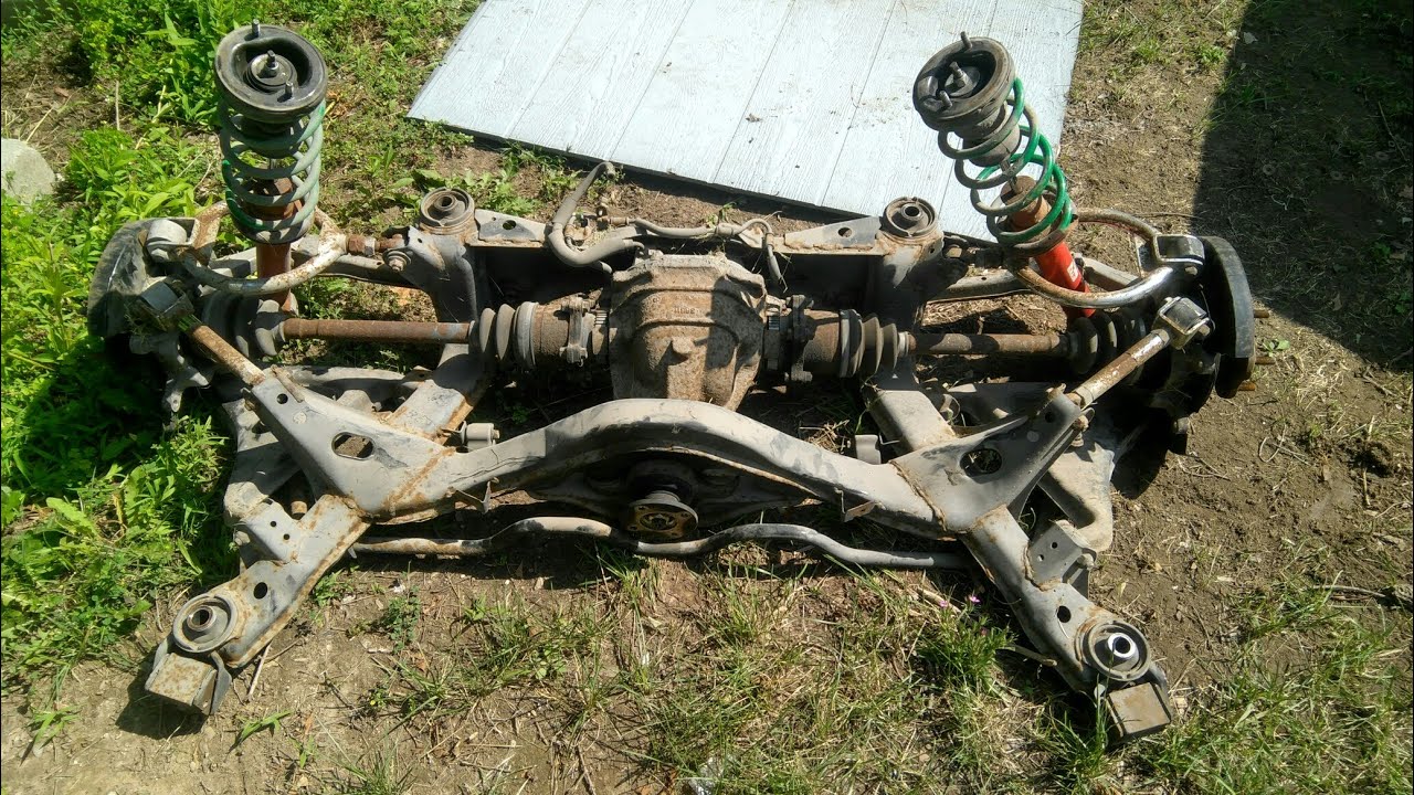 Nissan 300zx Rear Subframe Removal. - YouTube