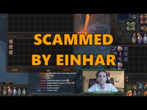 [PoE] Stream Highlights #245 - Scammed by Einhar - YouTube