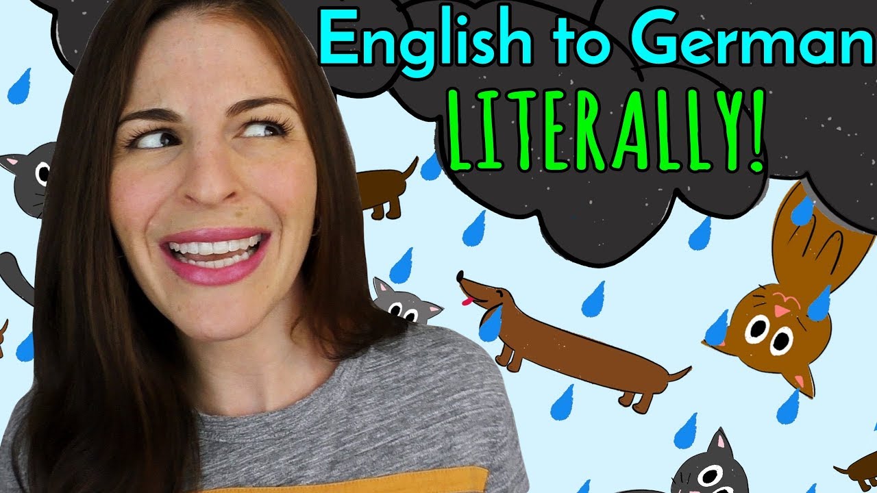 English Weather Sayings LITERALLY IN GERMAN - YouTube