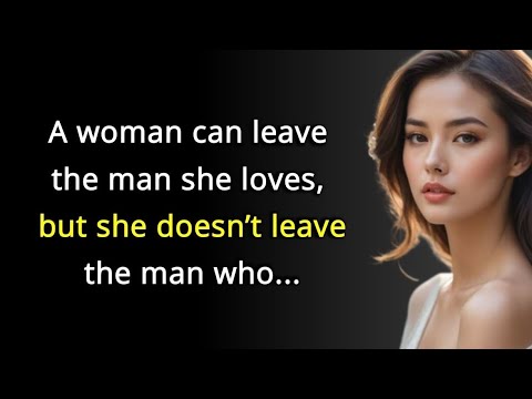 A Woman Can Leave The Man She Loves But Never Leave The One Who ...