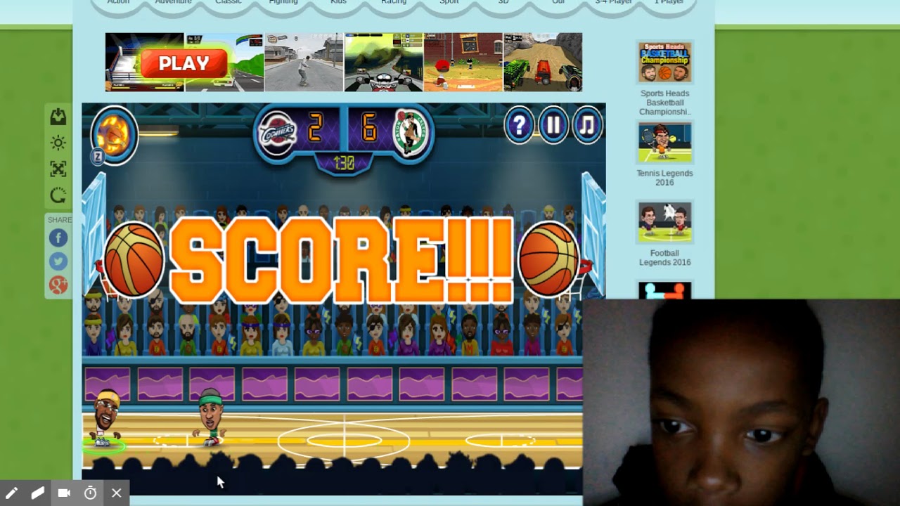 Play Basketball Legends - Two Player Games - YouTube