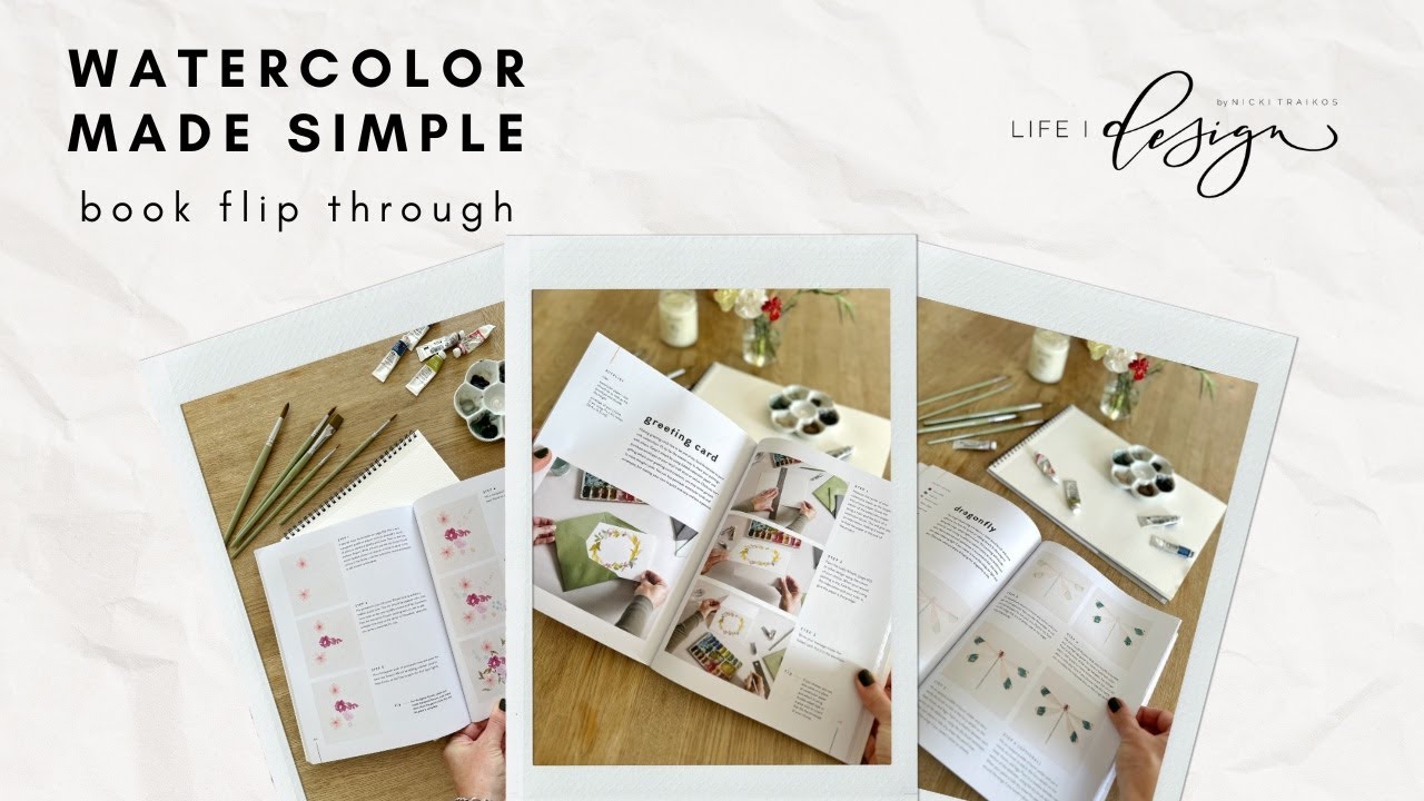 Watercolor Made Simple Book Flip-Through with Nicki - YouTube