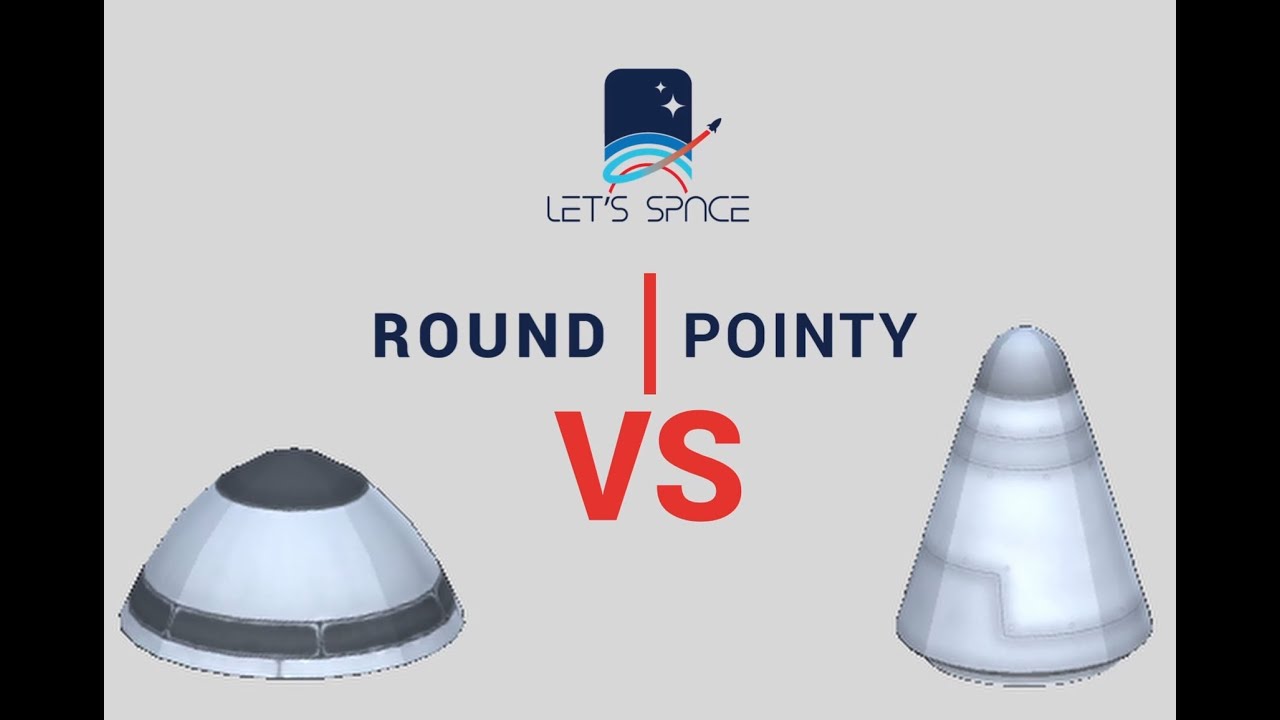 KSP, Round VS Pointy Aerodynamic Nose Cone - YouTube