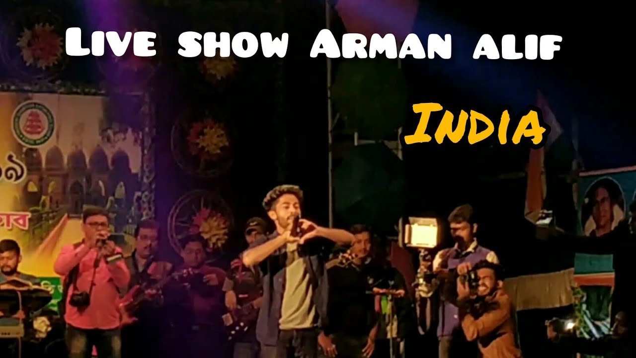 live show Arman alif in India | live program Arman alif | 2 time India ...