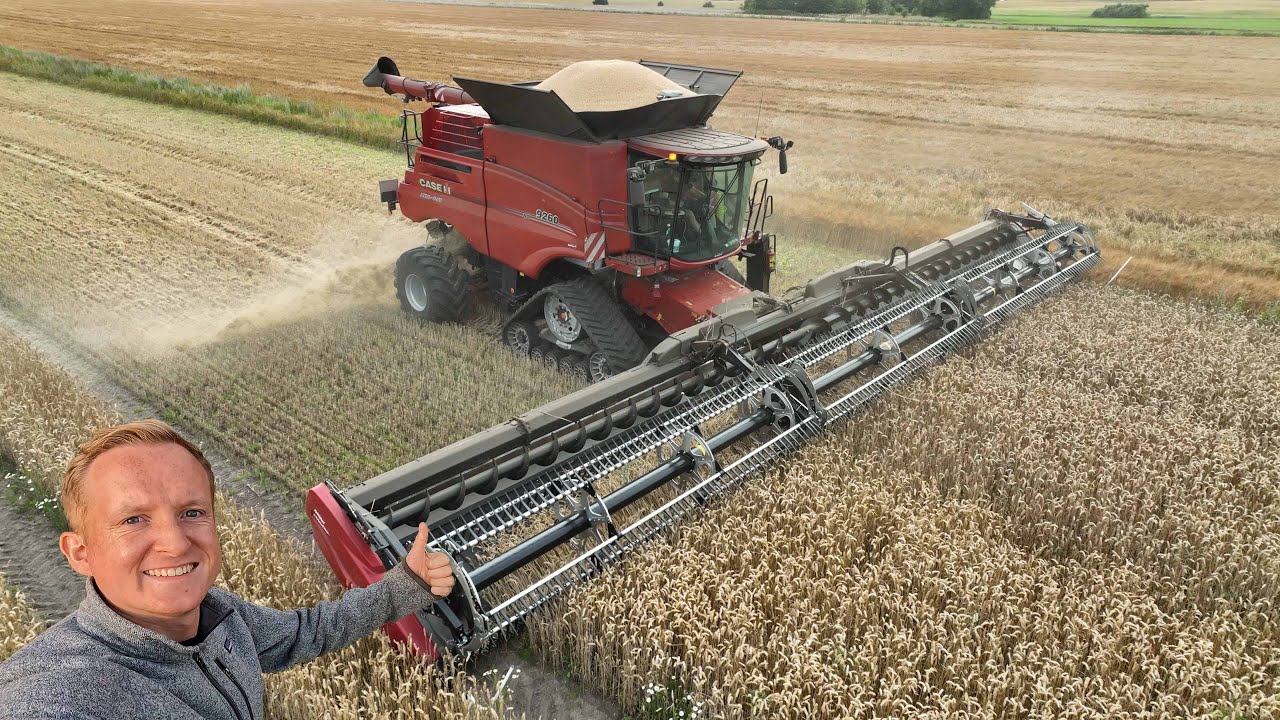 Høsten 2024 - Case IH 9260 Axial-Flow & 50 fods MacDon skærebord høster ...