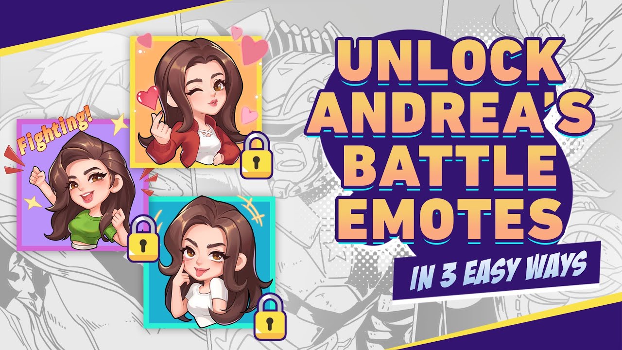 How to Get Andrea's Battle Emotes for Free? - YouTube