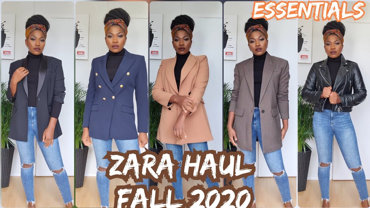 ZARA FALL HAUL TRY-ON | ZARA FALL ESSENTIALS| *NEW IN * OCTOBER 2020# ...