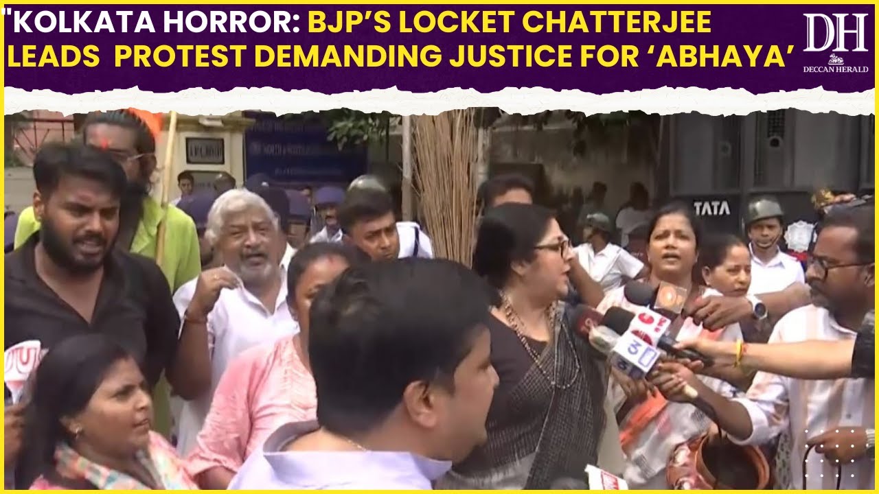 Kolkata Horror BJP’s Locket Chatterjee leads protest demanding justice ...