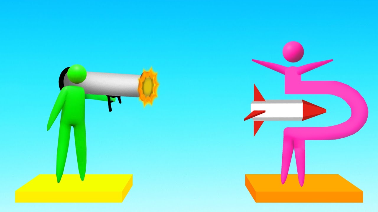 0% CHANCE of DODGING This GUN! (Stick Fight) - YouTube