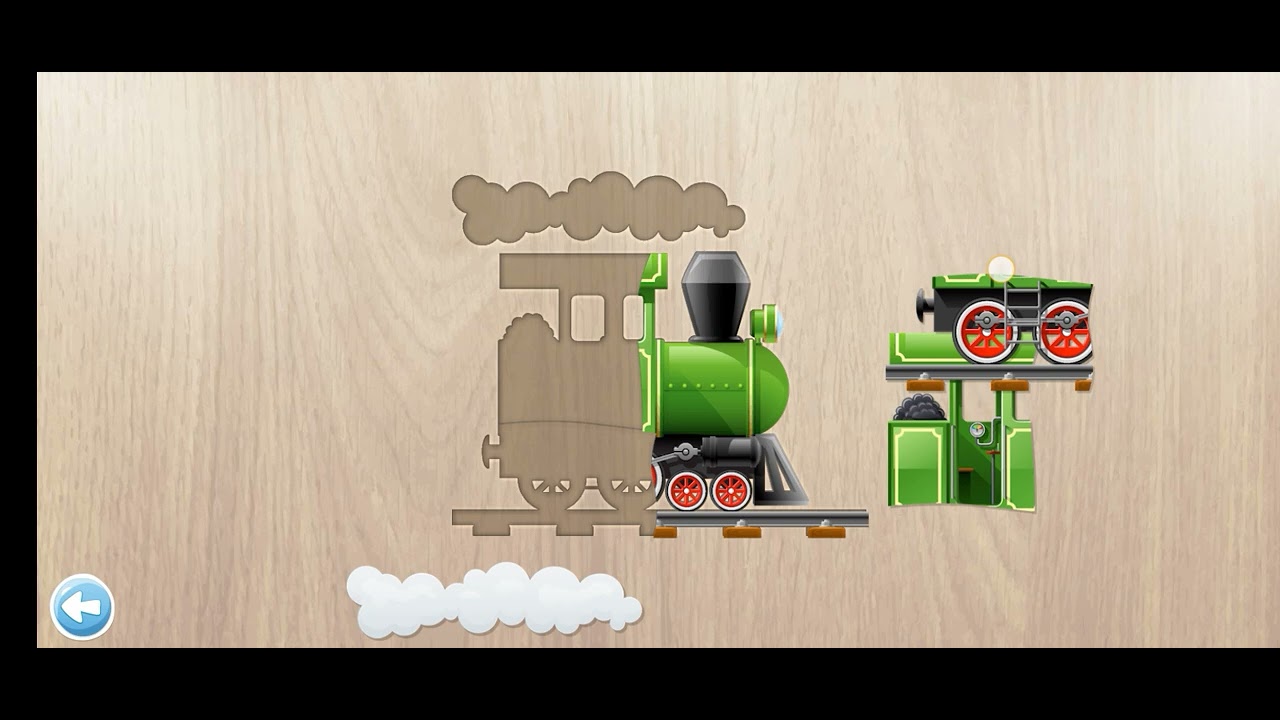 384 Puzzles: Green Train With CLOUD PUZZLE 🚂🧩 - YouTube