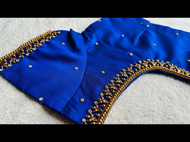 Blouse Hand Designs With Stone Work