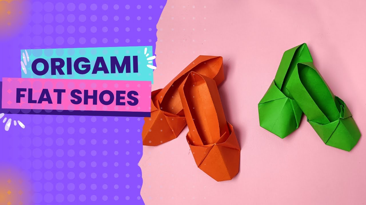 How To Make Beautiful Flat Shoes | DIY Shoe Origami - YouTube