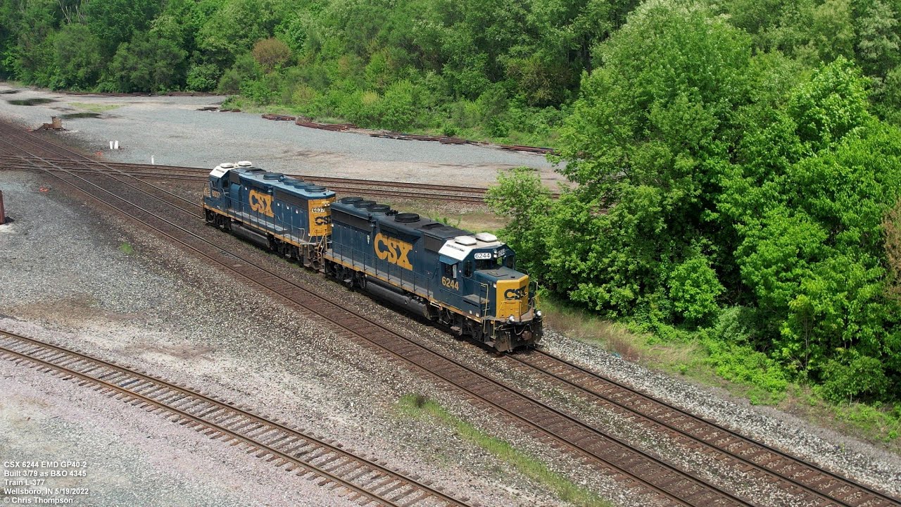 CSX 6244 Wellsboro, IN 5/19/22 Train L377 Edit - YouTube