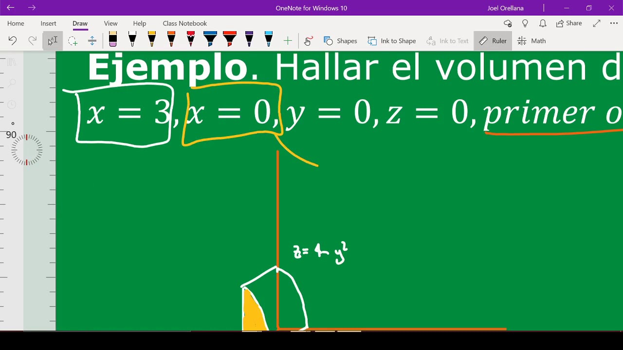 90 VOLUMEN USANDO INTEGRALES DOBLES, EJEMPLO 1 - YouTube